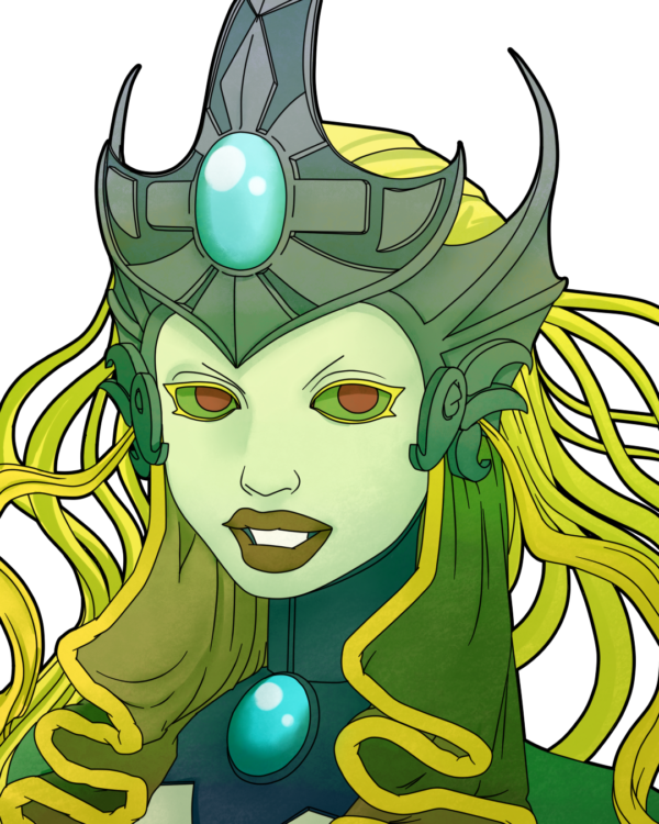 League of Legends portrait: Nami 220514 - Catherine Crain Art