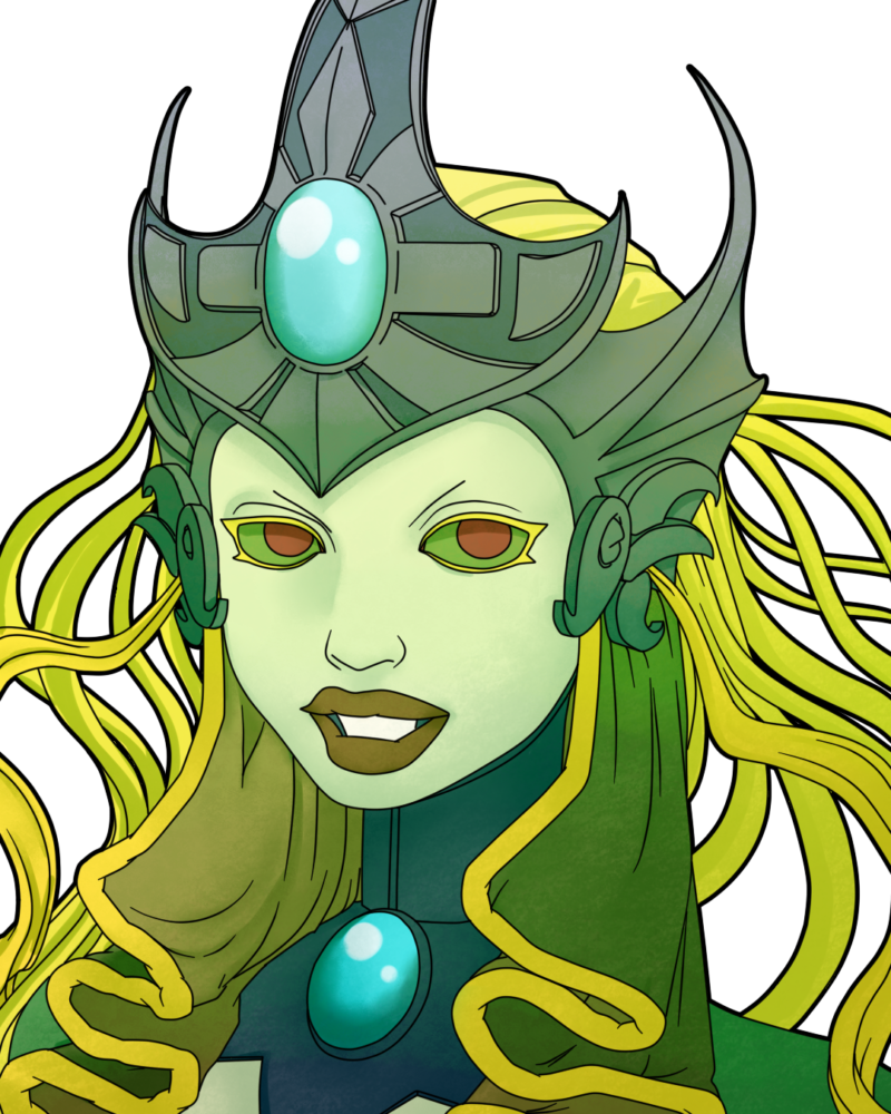 League of Legends portrait: Nami 220514 - Catherine Crain Art